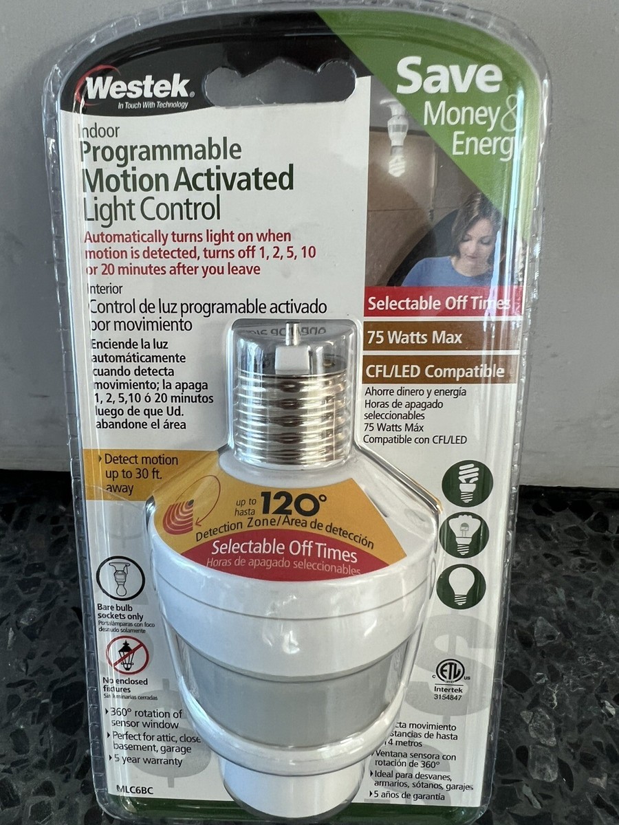 Westek Motion Activated Light Control Lithonia Lighting 4.125 In. H X