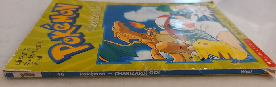 Pokemon Charizard Go! Book Vintage 2000 Pikachu Ash Charmander ...