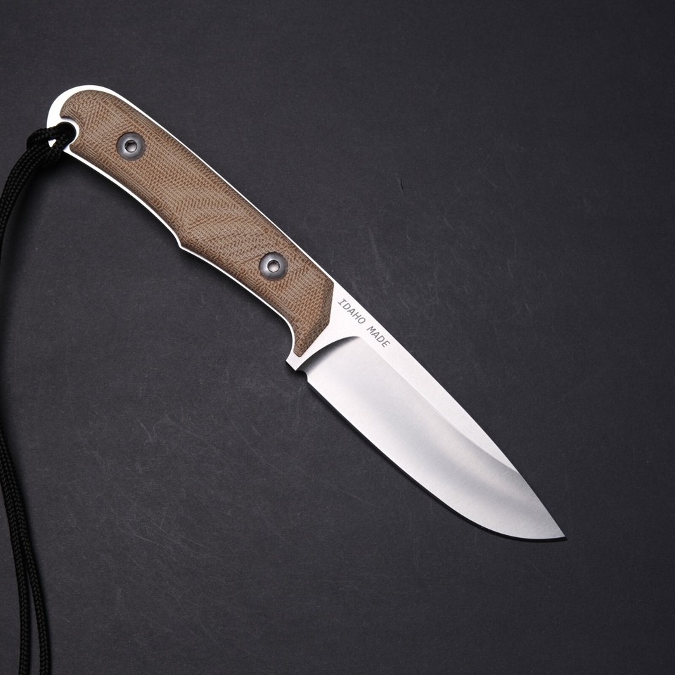 Chris Reeve Backpacker Fixed Blade - Natural Canvas Micarta / MagnaCut ...