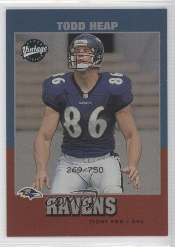 2001 Upper Deck Rookie F/X - Vintage Rookies #327 Todd Heap /750 (RC ...