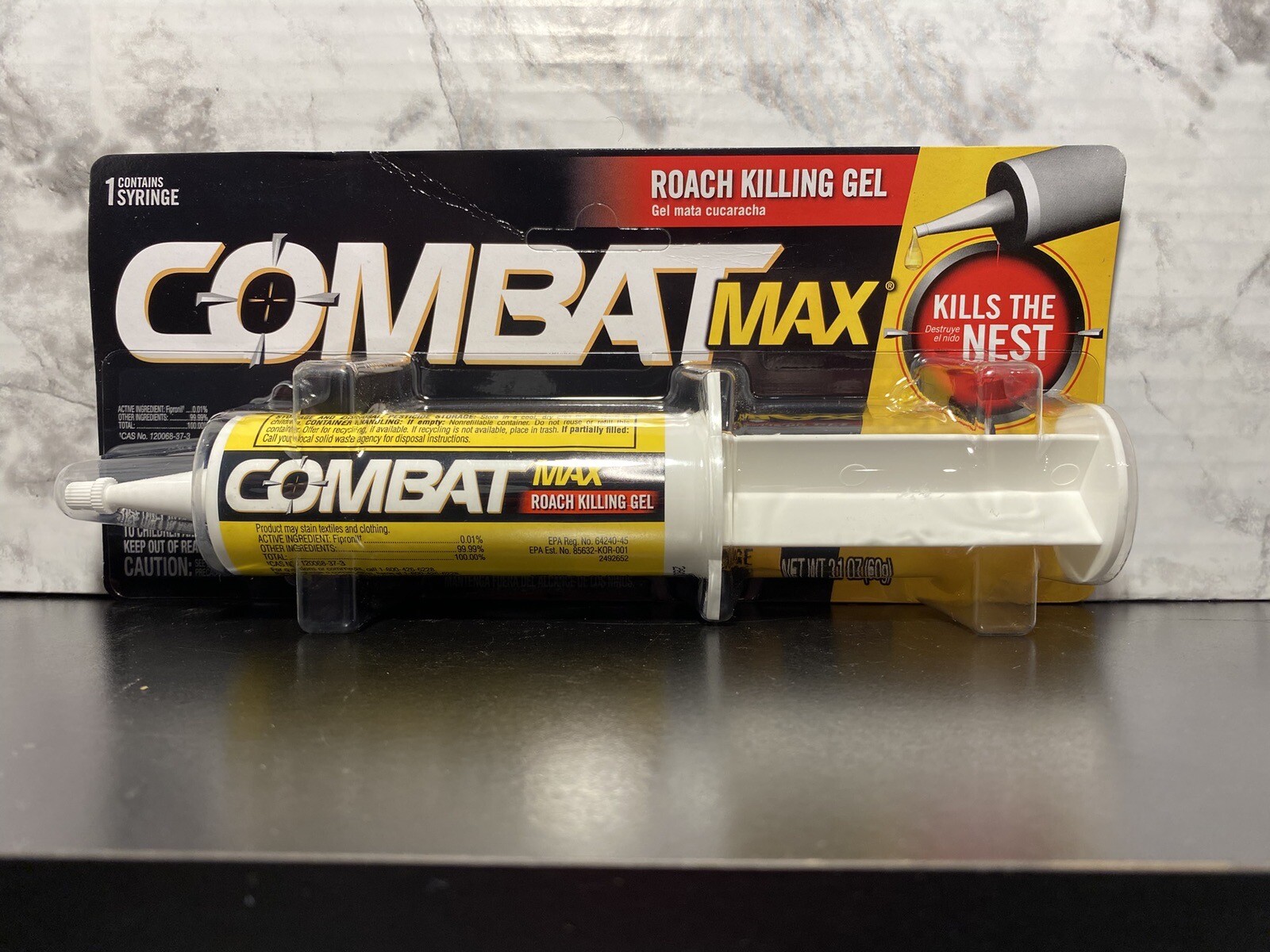 Combat 60 g Source Kill Max Roach Kill Gel - 2.1 oz (1 Syringe) for ...
