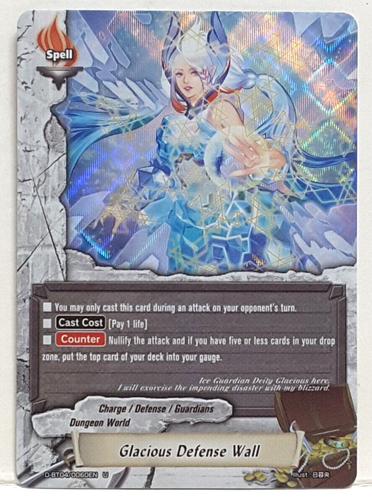 Bushiroad Futur Carte Buddyfight Glacious Defense Mural D-BT04/0060EN U ...