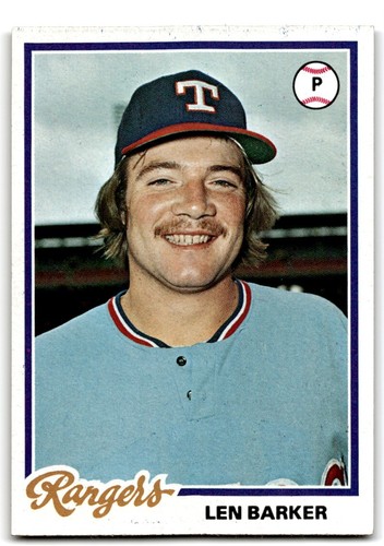 1978 Topps Len Barker . Texas Rangers #634 | eBay