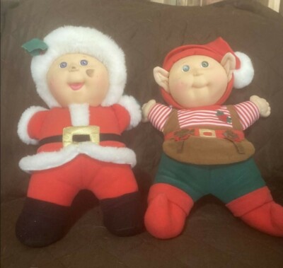 Cabbage Patch Kid Christmas Holiday Edition Rare Vintage Elf And Santa ...
