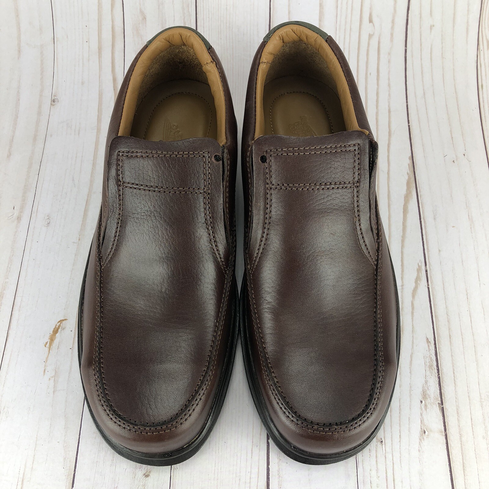 Red Wing Loafers Slip On Shoes Work Safely Steel Toe Brown Leather Mens ...