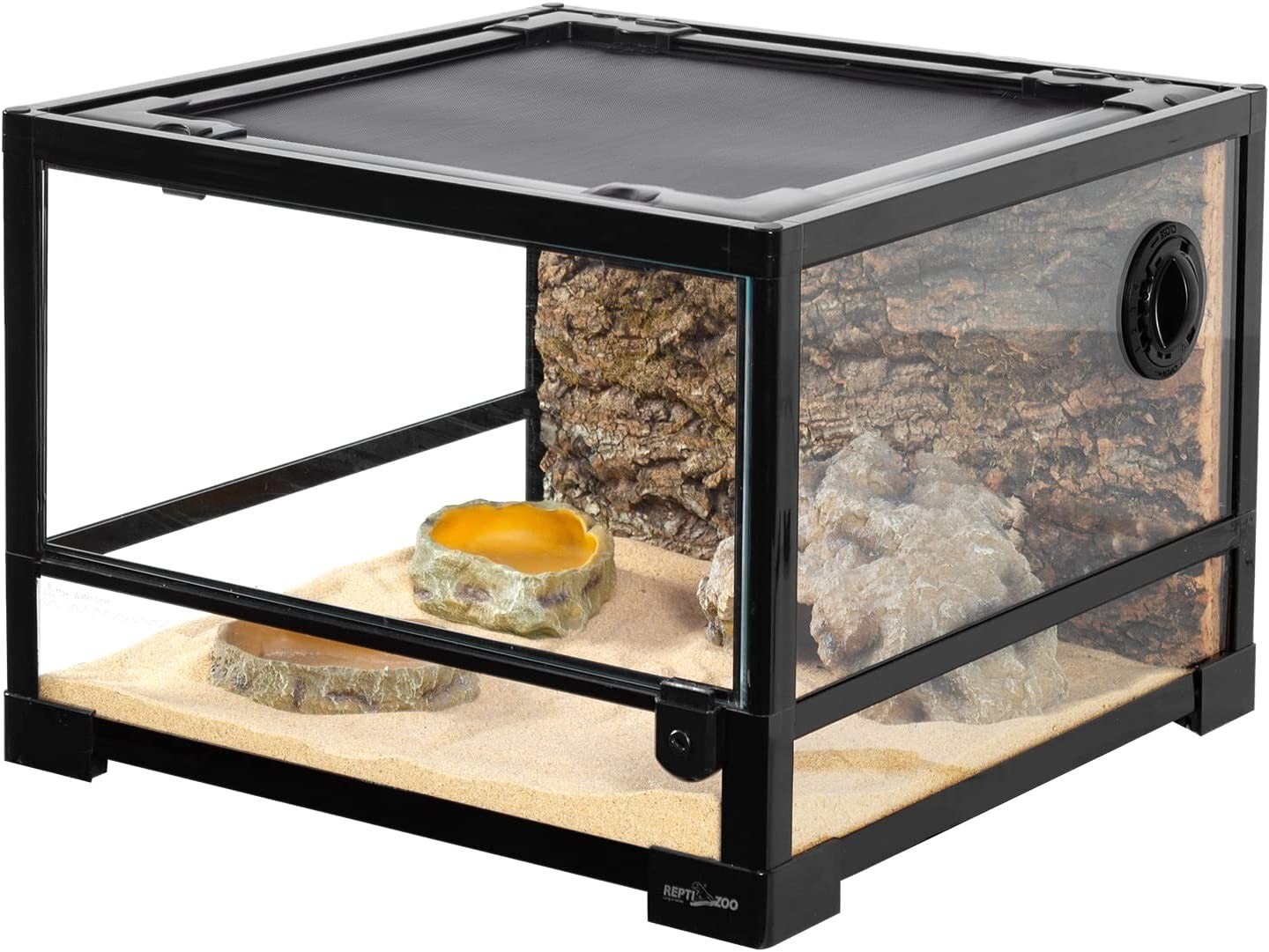 Full Glass Reptile Terrarium Top/Side Open Lizard Snake Habitat Tank | eBay