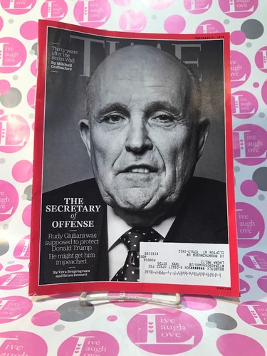 TIME MAGAZINE - NOV 11 - 9, 2019 - THE SECRETARY OF OFFENSE, RUDY ...