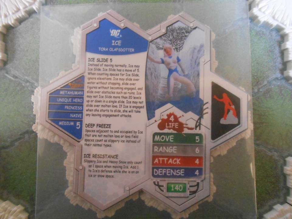 Heroscape Custom Fire & Ice Dbl Sided Cards & Figures w/ Slvs DC ...