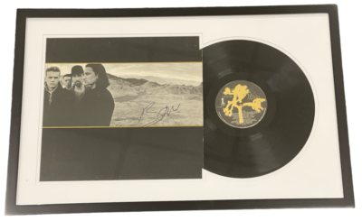 BONO SIGNED U2 JOSHUA TREE FRAMED ALBUM VINYL AUTHENTIC AUTOGRAPH ...