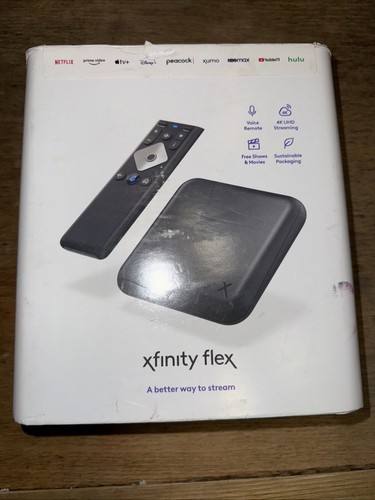 Xfinity Flex TV Stream Box Streaming 4K with Voice Remote Control New ...