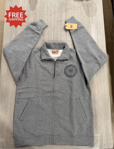 “FBI” Embroidered Logo Long Sleeve Zippered Jacket Sweatshirt - Size M ...