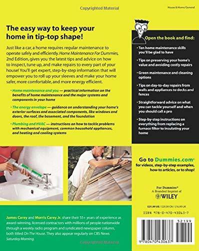 Home Maintenance For Dummies | eBay