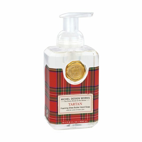 Michel Design Works Foaming Liquid Hand Soap Christmas Tartan Plaid ...