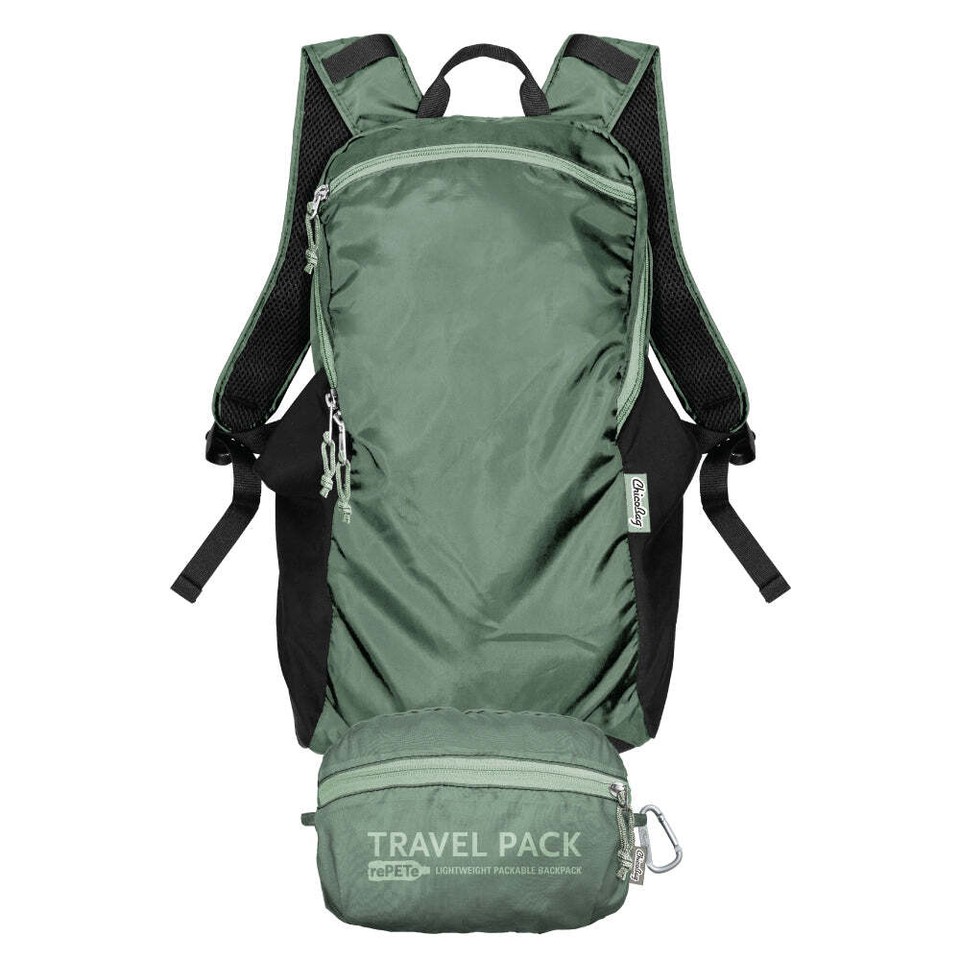 ChicoBag Travel Pack (rePETe + Refine) Compact Recycled Backpack Eco ...