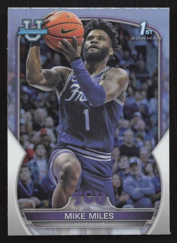 2022 Bowman Chrome University #88 Mike Miles Refractor SP | eBay