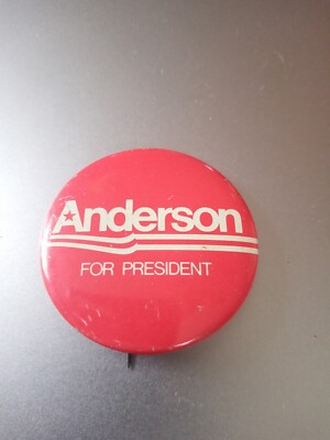 1980 JOHN B ANDERSON FOR PRESIDENT Campaign Button Pin | eBay