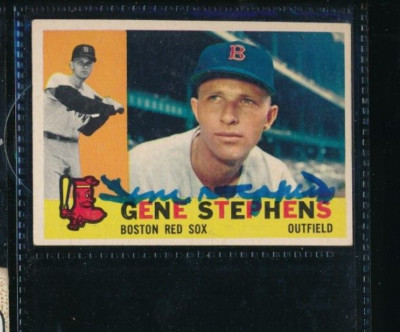 1960 Topps #363 Gene Stephens Boston Red Sox Signed Autograph (GN8 ...