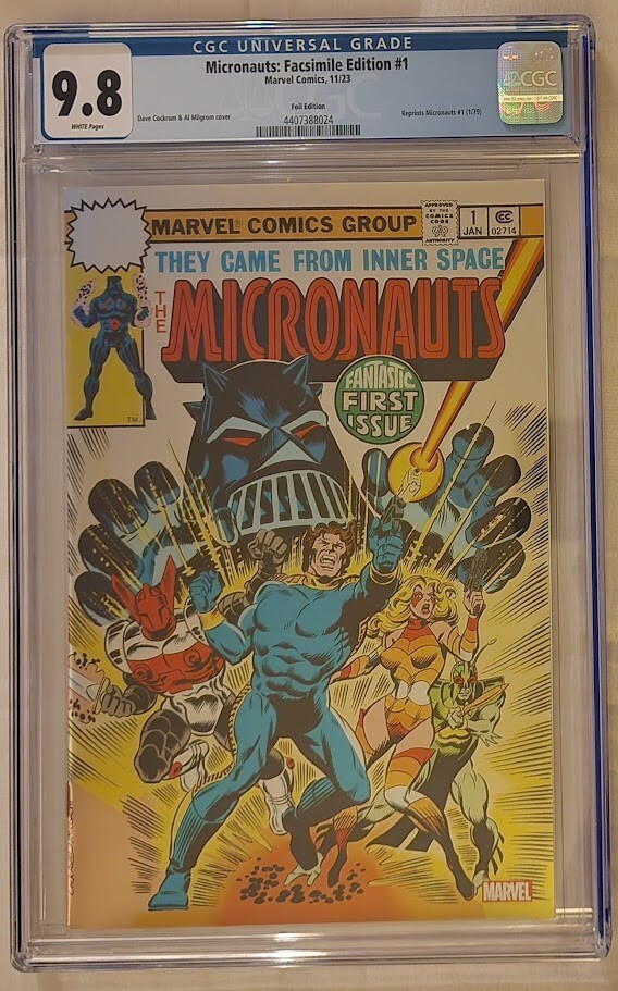 Micronauts #1 Facsimile Foil Variant Marvel Comics 2023 CGC | eBay