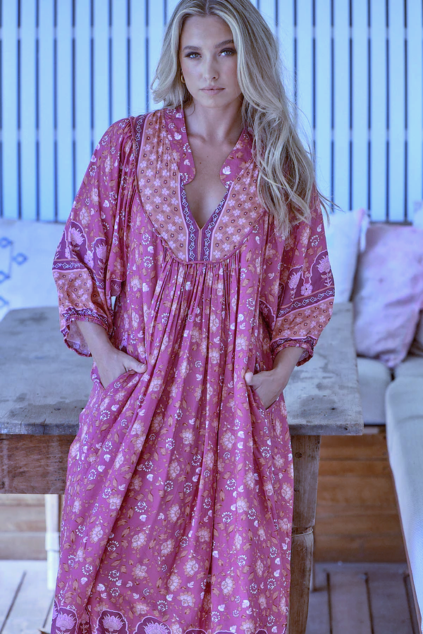 New Women's Boheme Midi Dress Merlot Jaase Boho Fashion Kenzie Tenzie ...