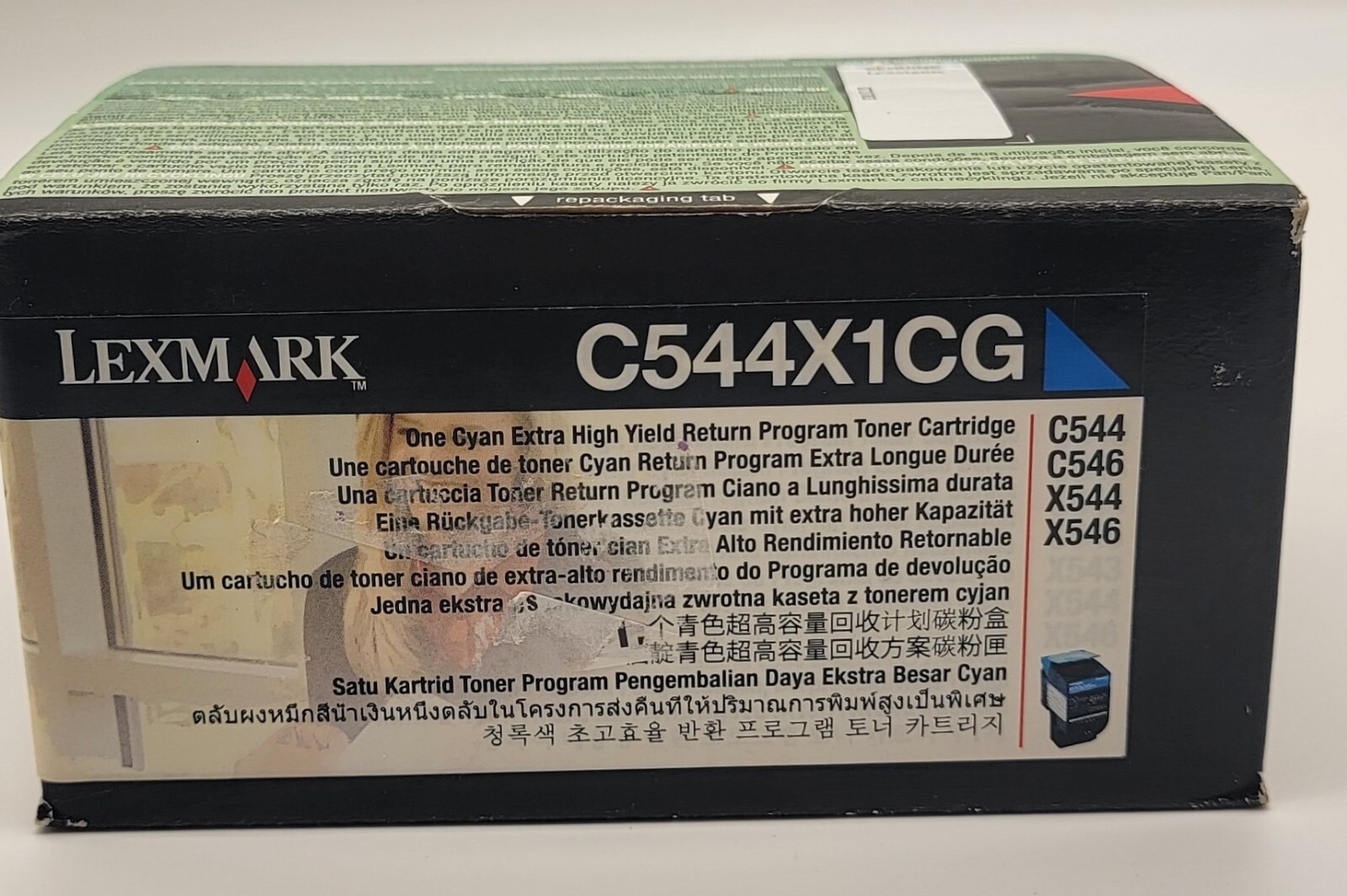Lexmark C544X1CG C544 X544 C546 X546 Cyan Extra High Yield Toner ...