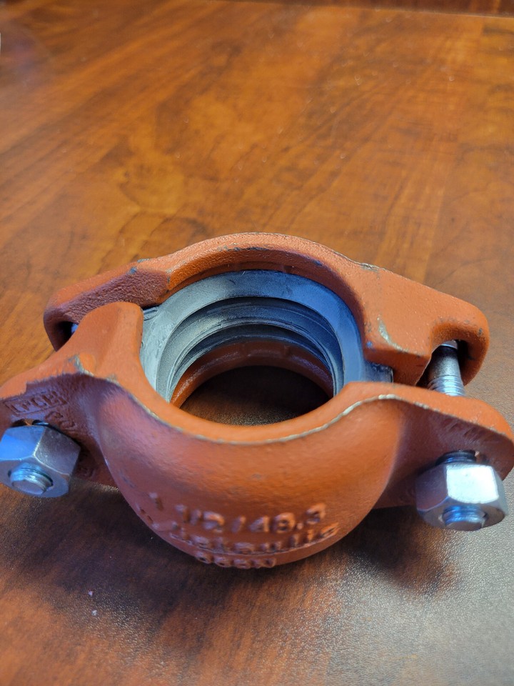 1-1/2" Victaulic FireLock EZ Grooved Pipe Coupling Style 009N Orange 1 ...