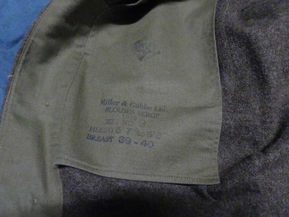 Orig Korean War Battle Dress Uniform "RCA Officer - Royal Canadian ...