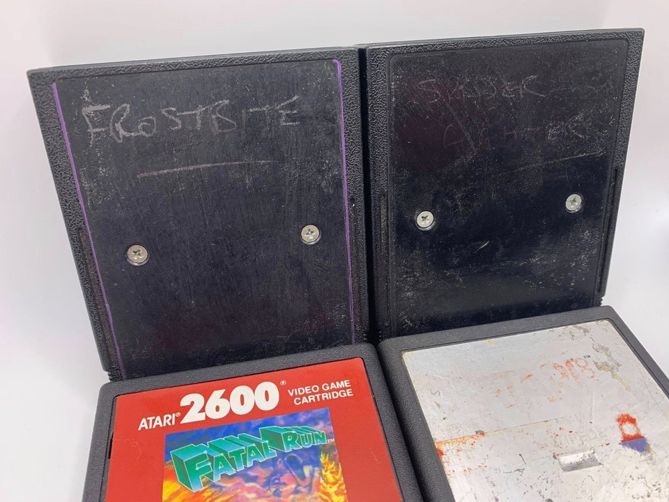 6 x Atari 2600 Game Cartridges ~ Centipede / Fatal Run / Spider Fighter ...