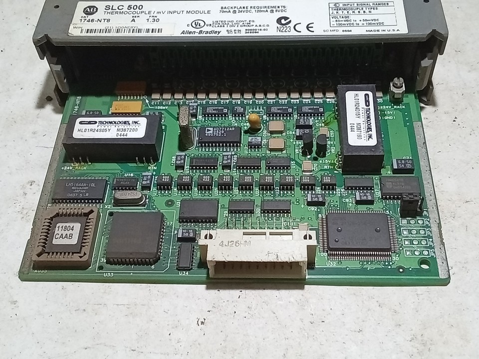 Allen-Bradley 1746-NT8 SERIES A SLC 500 Thermocouple Input Module (M10C ...