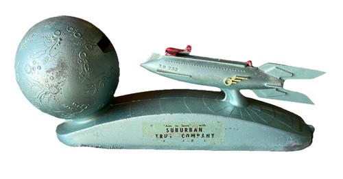 "Shoot The Moon" Space Age Rocket Mechanical Strato Bank Duro XU232 ...