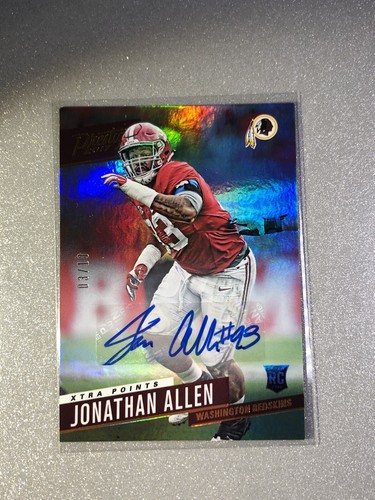 2017 Prestige Jonathan Allen Xtra Points Bronze Rookie Auto Autograph ...