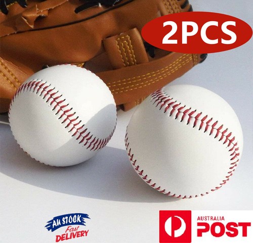 2pcs 9" Soft Leather Sport Practice & Trainning Base Ball BaseBall ...