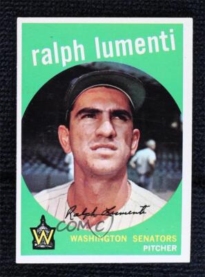 1959 Topps Camilo Pascual Ralph Lumenti (No Optioned Statement Photo is ...