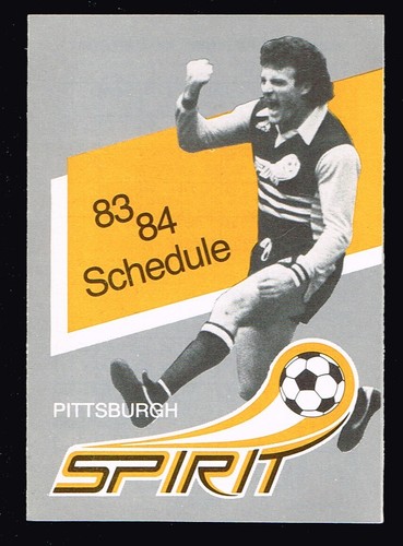 1983-84 PITTSBURGH SPIRIT Pocket Schedule Soccer | eBay