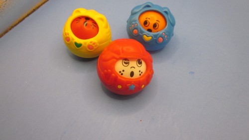 Fisher Price Roll Around A Round Faces Activity Balls 1994 Lot Of 3 | eBay