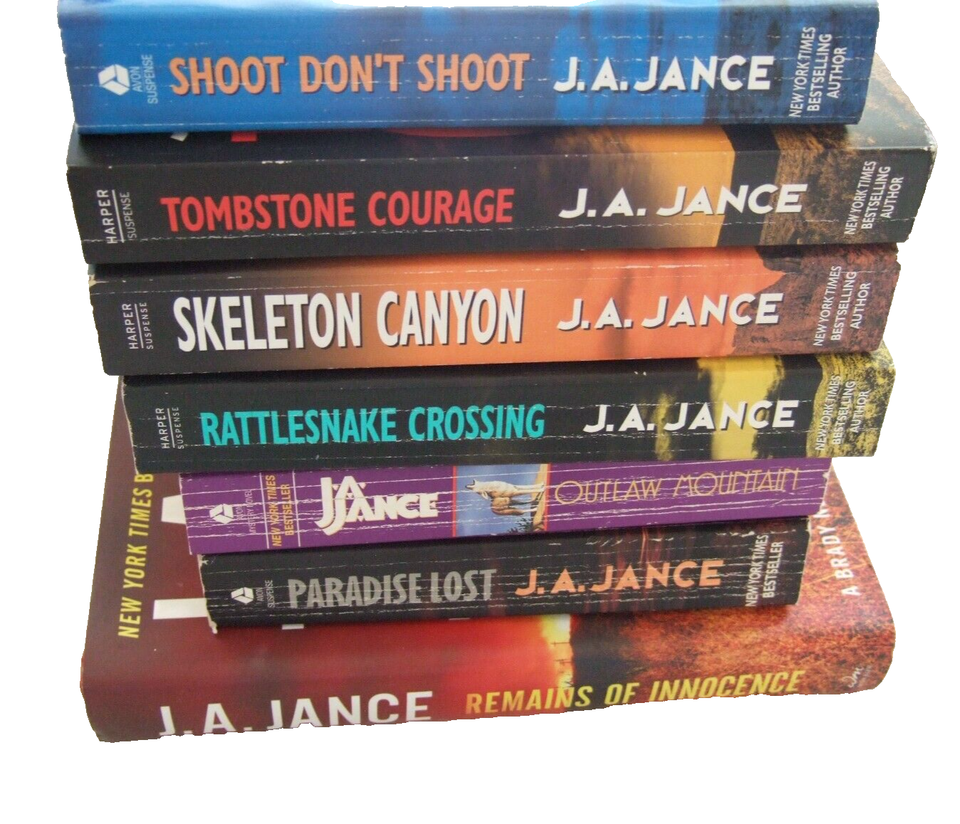 LOT OF 7 J. A. JANCE BOOKS NOVELS Joanna Brady Series Mysteries Crime ...
