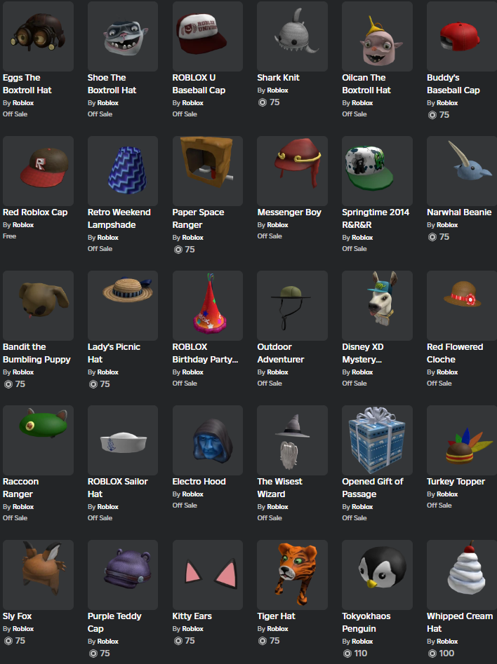 ROBLOX ACCOUNT 2013 | 60+ OFFSALES | OBC HATS | eBay
