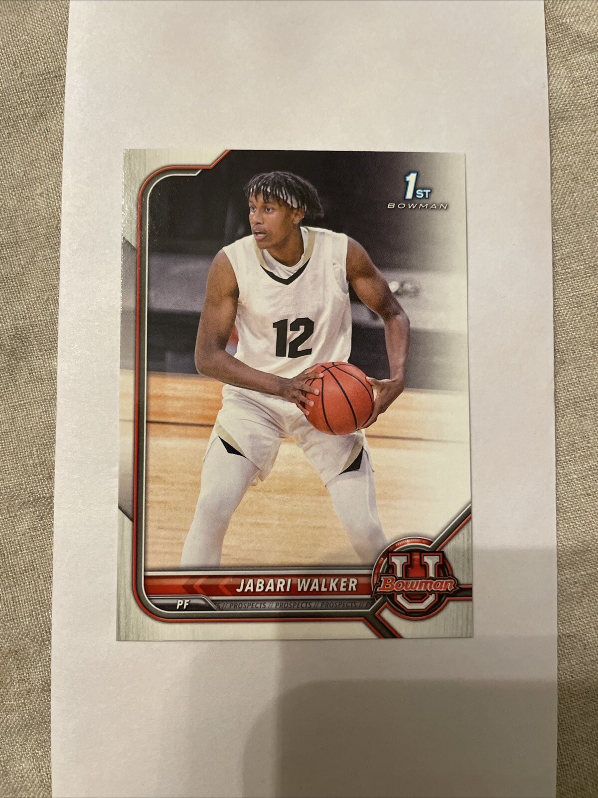 Jabari Walker 2021-22 Bowman University Card #60 Portland Trail Blazers ...