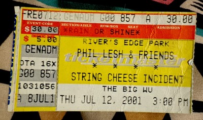 PHIL LESH & FRIENDS - JULY 12, 2001 - STRING CHEESE - RIVERS EDGE PARK ...