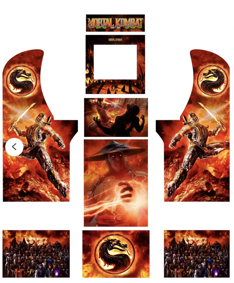 Mortal Kombat Custom Arcade 1Up Custom Graphic Kit | eBay