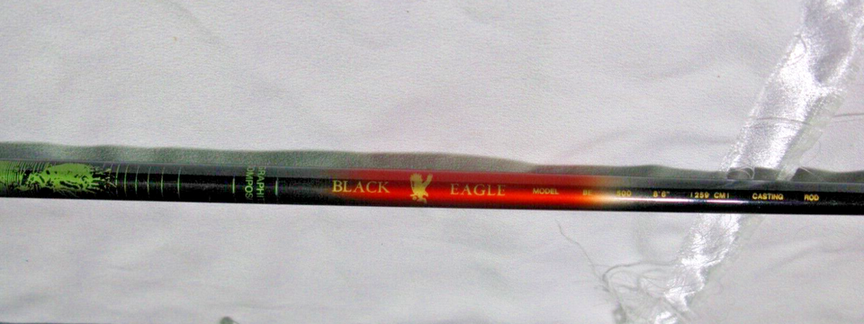 Wright McGill 8'6" Eagle Claw "Black Eagle" Casting Rod BE 500, 2Pc, 8-17lb-EUC | eBay