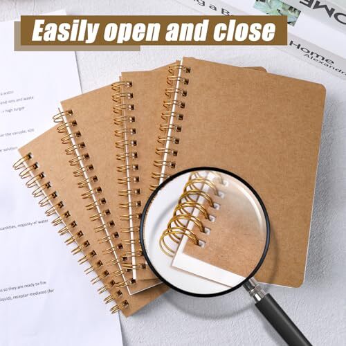 4PCS Mini Spiral Notebooks 4.5" x 5.7" Spiral Journal Notepads Blank ...