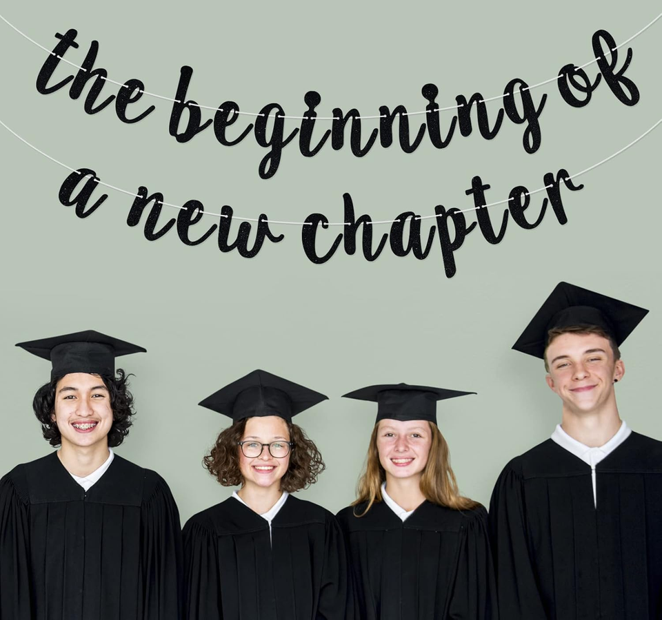 The Beginning of a New Chapter Banner, Farewell Party Decorations, 2025 ...