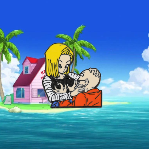 Sexy Android 18 & Pervy Master Roshi Enamel Pin | eBay