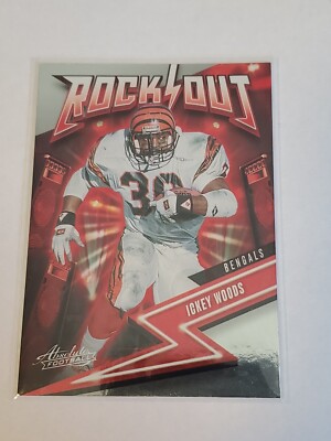 2023 Panini Absolute Rock Out Insert #14 Ickey Woods - Cincinnati ...