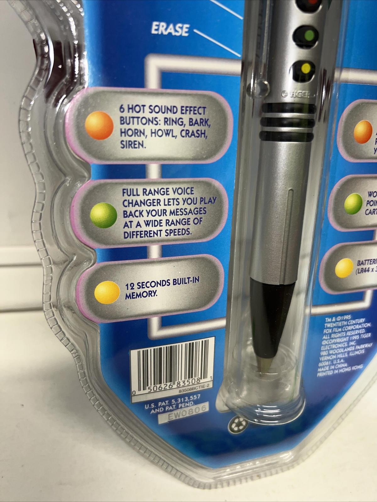 Vintage 1995 Tiger Talkboy F/x Recording Pen With Voice Changer Home ...