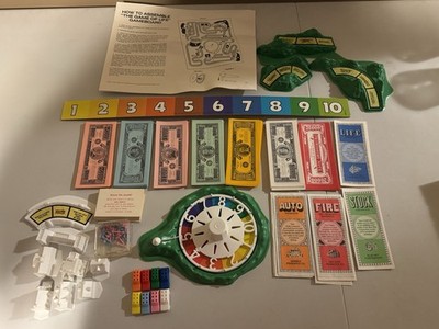 1984 Game Of Life Replacement Parts-Complete Equipment Set- Good ...