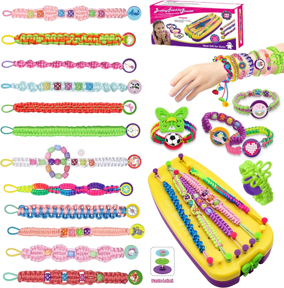 Friendship Bracelet Making Kit for Girls,Popular Bracelets String Maker ...