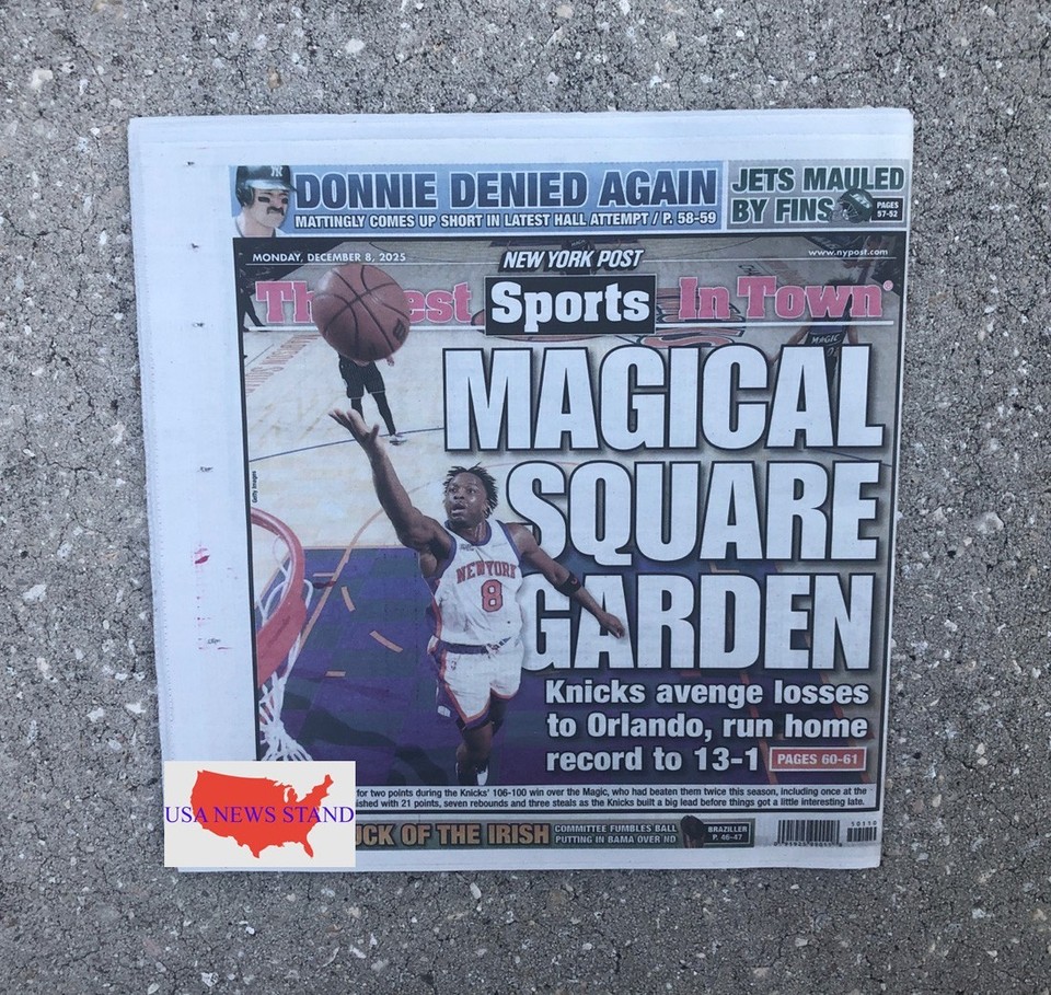 NEW YORK POST - MONDAY DECEMBER 8, 2025 (JEWS - COLUMBIA UNIV - HATE U ...