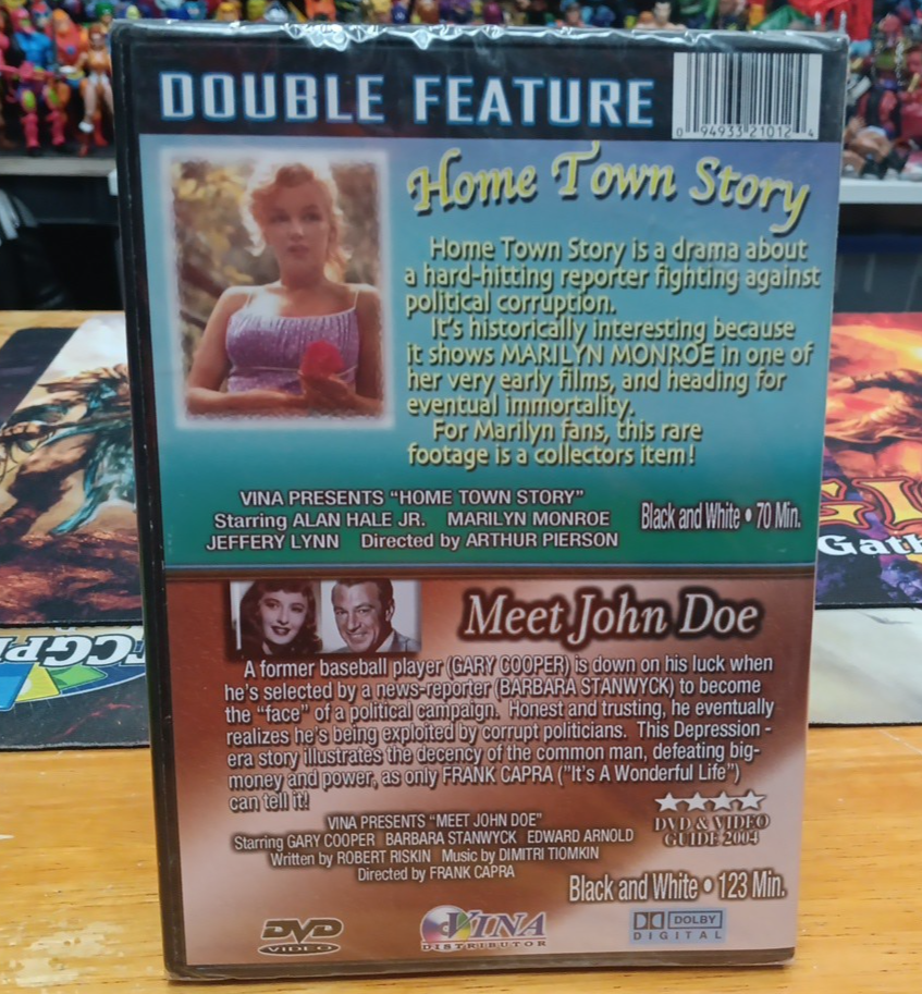 Home Town Story / Meet John Doe (DVD) Marilyn Monroe, NEW Sealed | eBay
