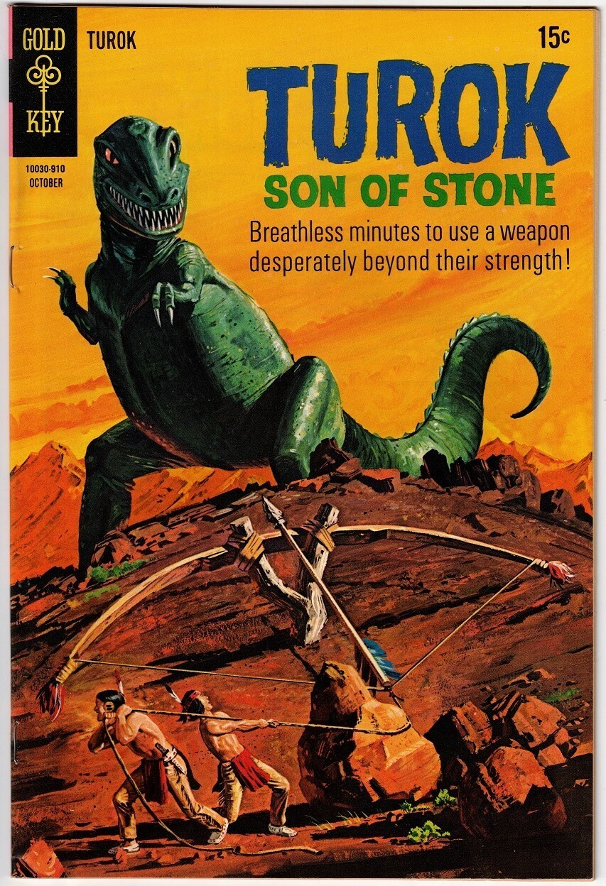 TUROK SON OF STONE # 67 (GOLD KEY) (1969) ANDAR - DINOSAURS - PAINTED ...